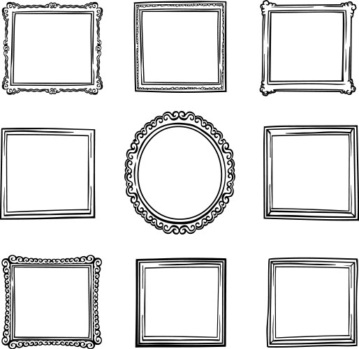 Picture Frame Outline Vector Images (over 24,000)