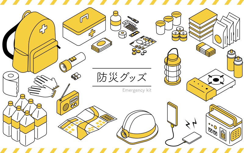 Simple line drawing of emergency kit toilet paper Vector Image