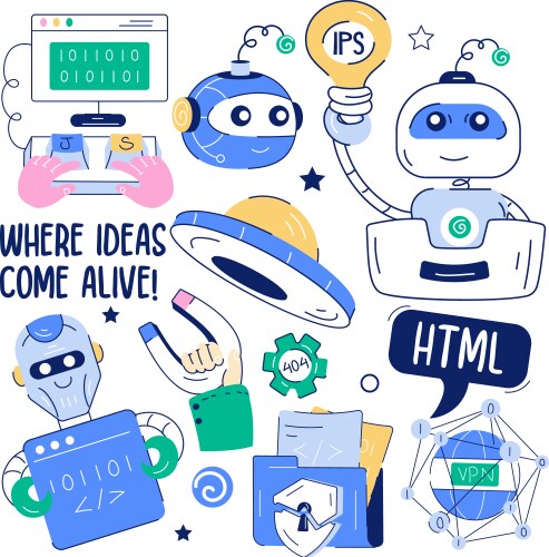 Programming pattern depicting software coding web Vector Image