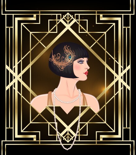 1920s Flapper Vector Images (over 980)