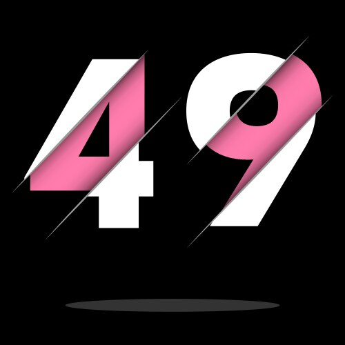 Number 49 Vector Images (over 1,100)