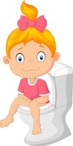 Cartoon Boy Using Potty Royalty Free Vector Image