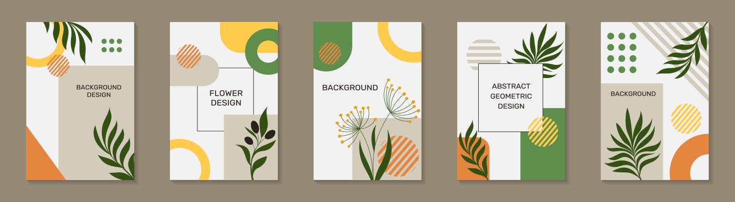 Earth day cover art for book template green Vector Image