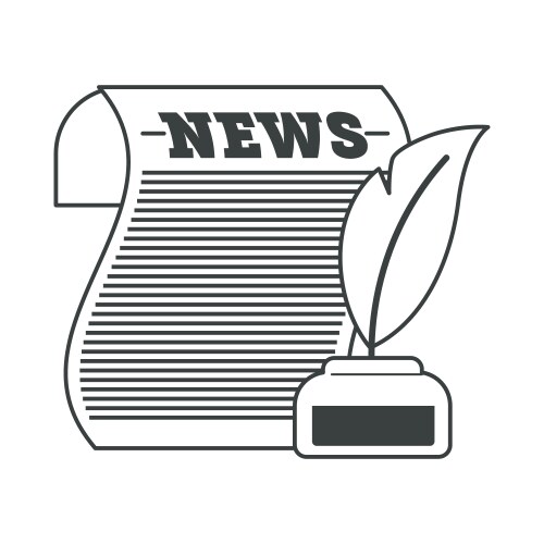 Realistic daily newspaper front page Royalty Free Vector