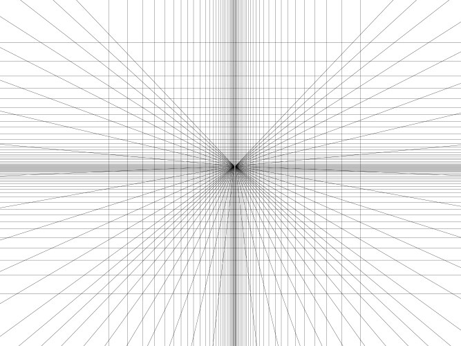 Ceiling and floor perspective grid lines Vector Image