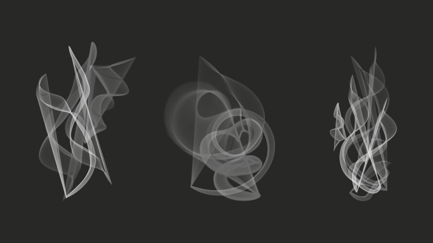 Smoke vapor cloud overlay effect realistic Vector Image