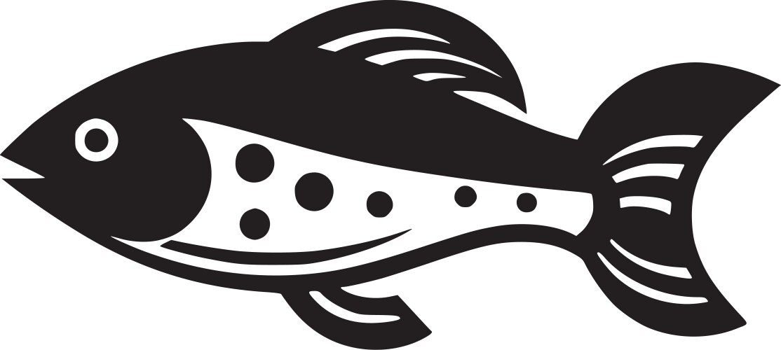 Bass Fish Black and White Vector Images (over 6,000)
