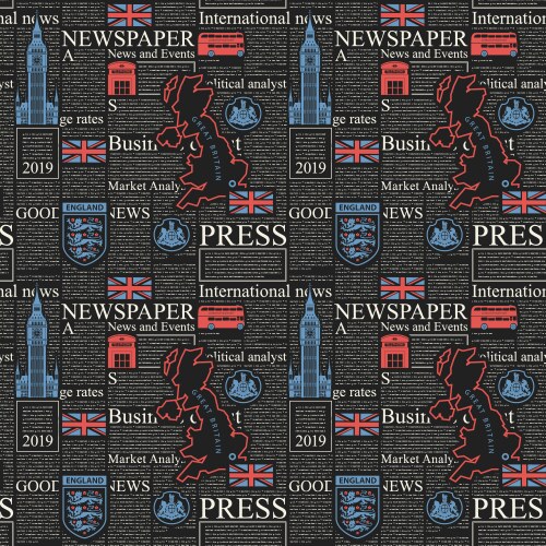 Seamless pattern on the theme of us newspapers Vector Image