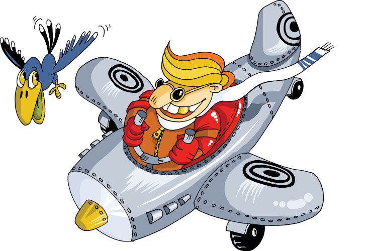 Pilot Cartoon Vector Images (over 11,000)
