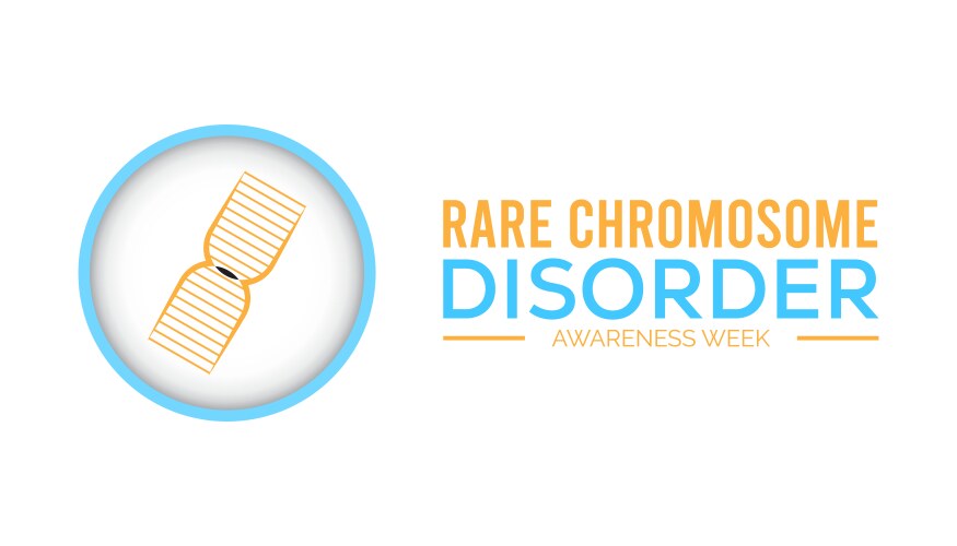 Rare chromosome disorder awareness week Royalty Free Vector