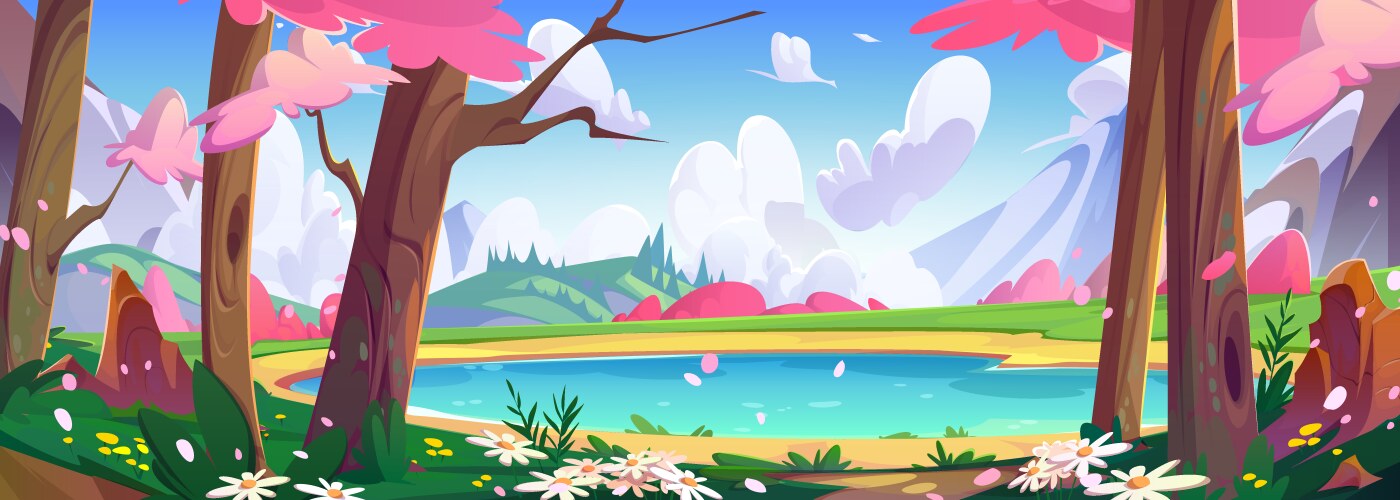 Mountain landscape Royalty Free Vector Image - VectorStock