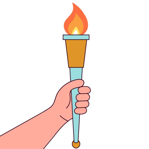 Hand Holding a Torch Vector Images (over 580)