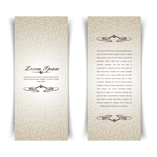 Invitation cards with ethnic arabesque elements Vector Image