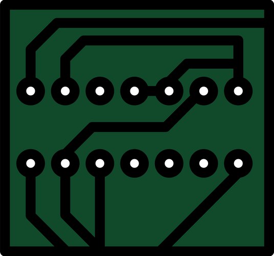 Circuit board icon Royalty Free Vector Image - VectorStock
