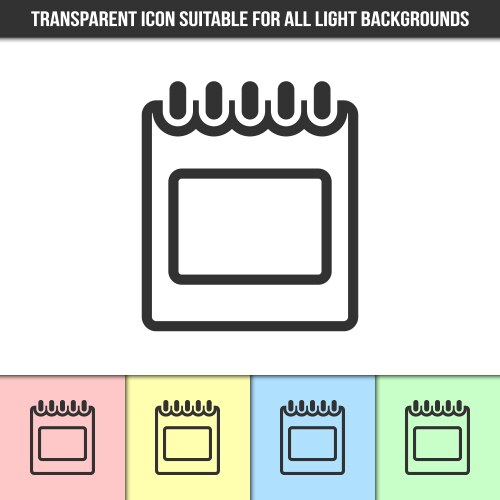 Calendar sign white icon Royalty Free Vector Image