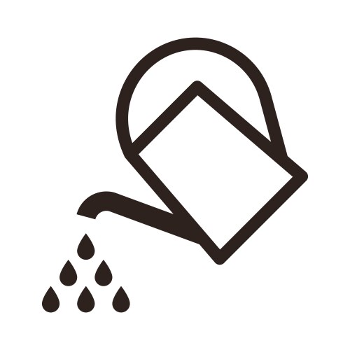 Watering can symbol Royalty Free Vector Image - VectorStock