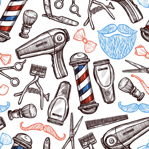 Barber Shop Pattern Vector Images (over 2,100)