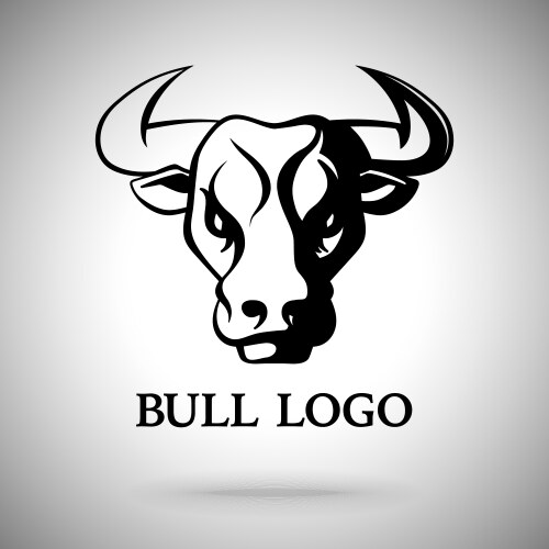 Bull concept design template Royalty Free Vector Image