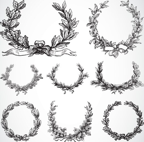 Flower Wreaths Vector Images (over 110,000)