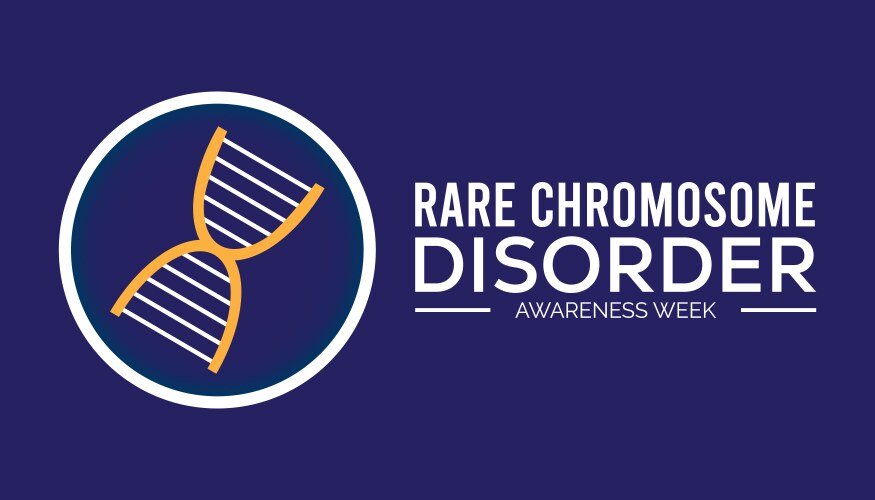 Rare chromosome disorder awareness week Royalty Free Vector