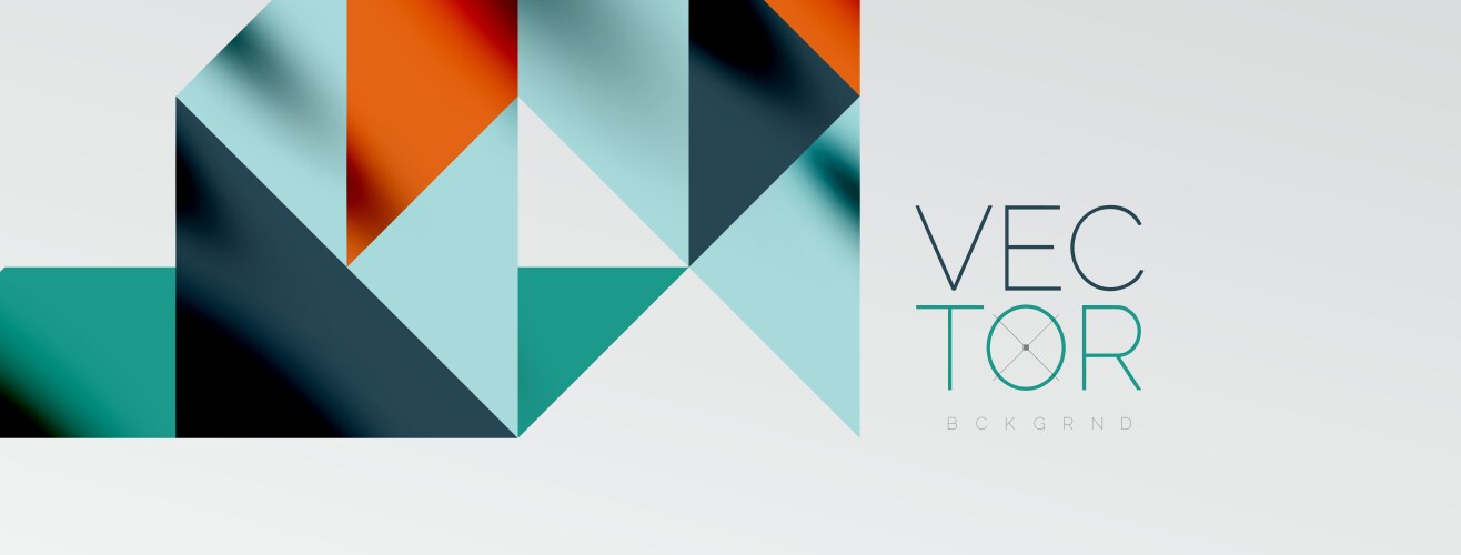 Tech minimal overlapping triangle shapes elements Vector Image