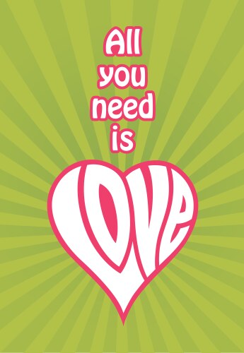 All you need colorful Royalty Free Vector Image