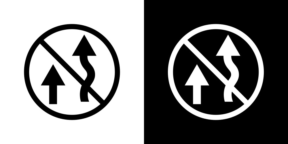 No entry sign icon set restriction of access with Vector Image