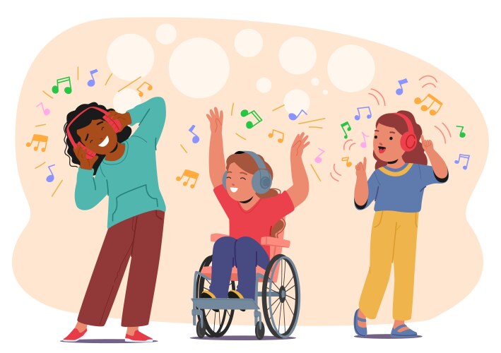 Cartoon Disabled Children Vector Images (over 1,100)