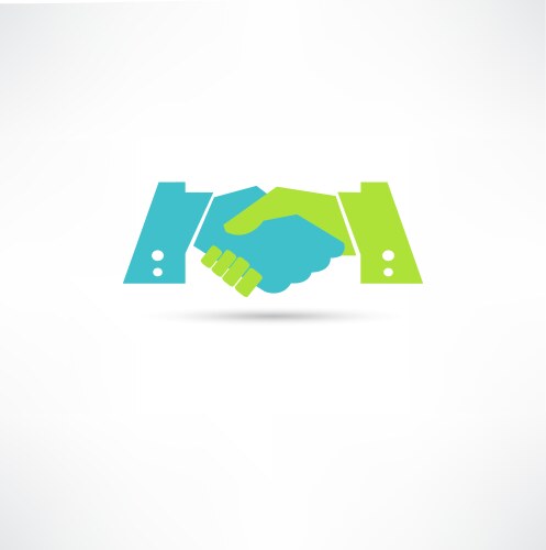 Handshake industry logo pro Royalty Free Vector Image