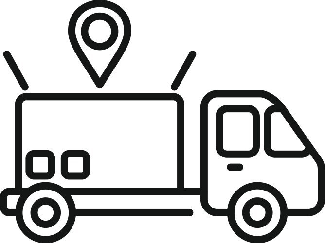 Parking truck icon Royalty Free Vector Image - VectorStock