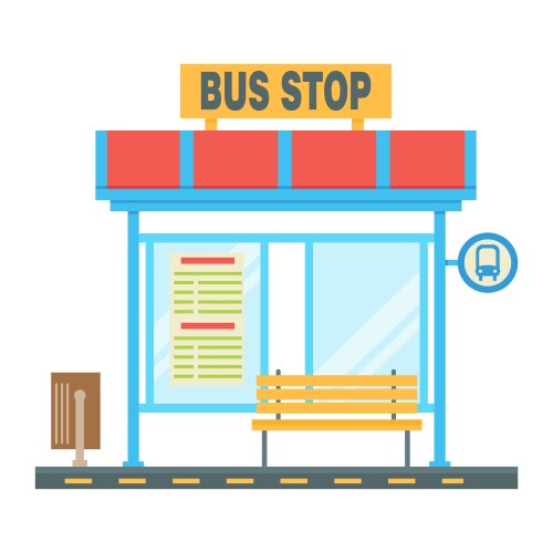 Bus Stop Cartoon Vector Images (over 3,100)