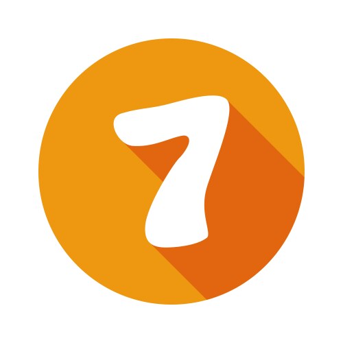 Number Seven Cartoon Vector Images (over 2,400)