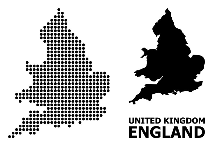 England Map Dots Vector Images (over 650)
