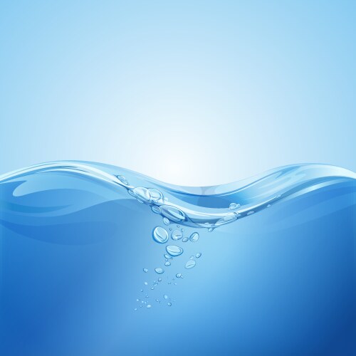 3d realistic of pure water Royalty Free Vector Image