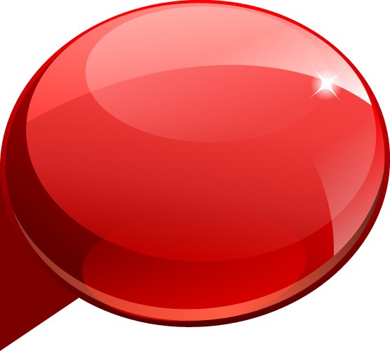 Shiny gloss red banner eps 10 Royalty Free Vector Image