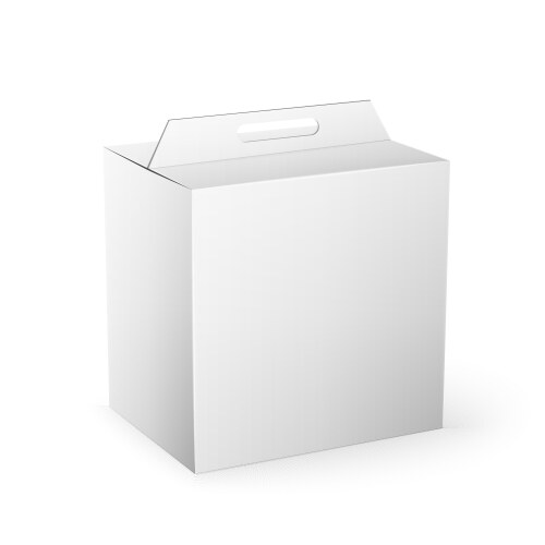 White product cardboard Royalty Free Vector Image