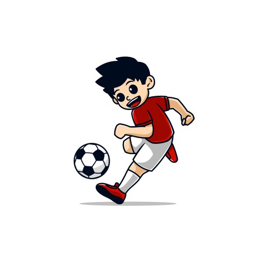 Little boy sitting on floor and playing Royalty Free Vector