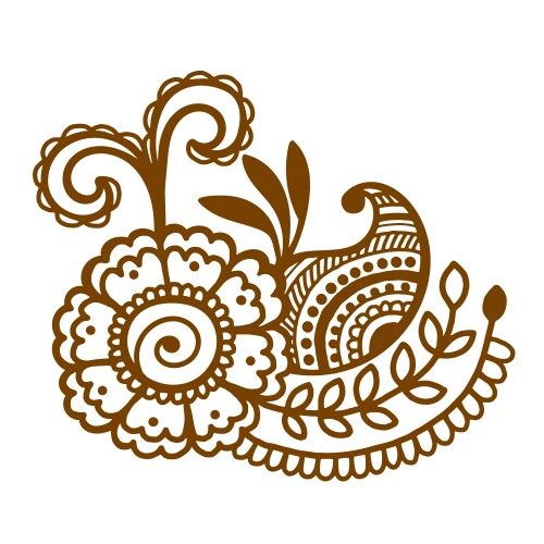 Mehndi design patterns Royalty Free Vector Image