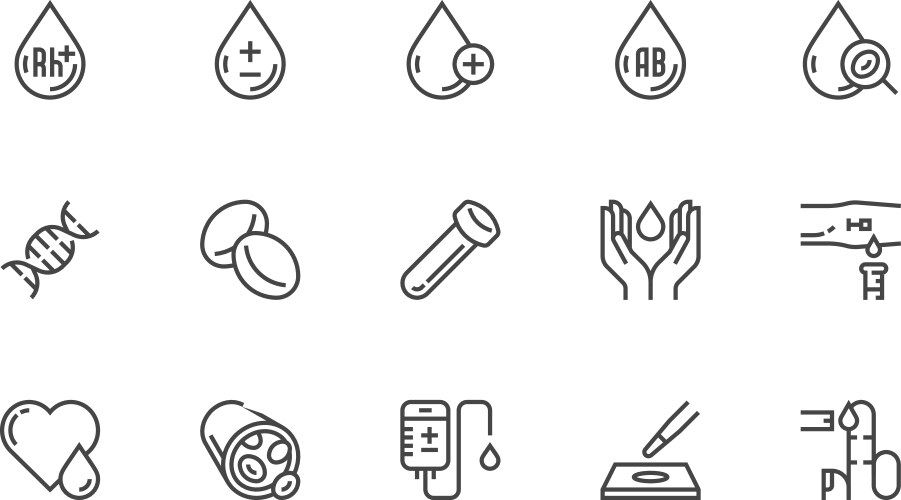 Blood donation concept icon Royalty Free Vector Image