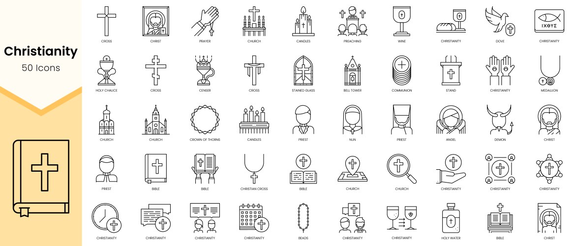 Christian Cross Outline Vector Images (over 18,000)