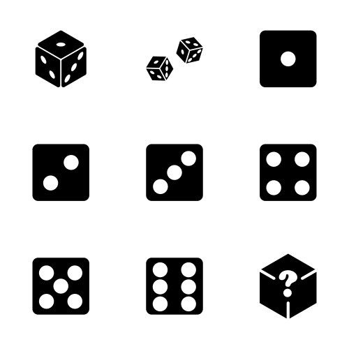 Dice Icon Vector Images (over 40,000)
