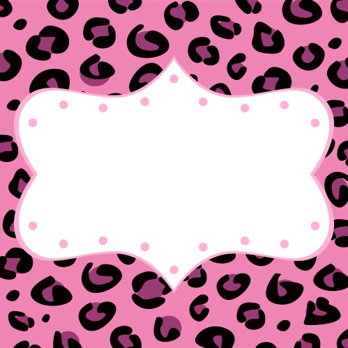 Invitations Borders Leopard