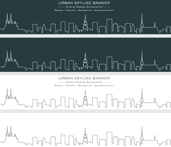 One single line drawing granada city skyline Vector Image