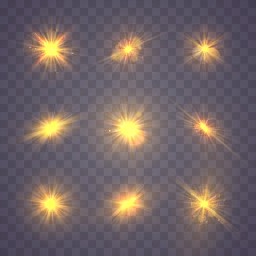 Star particles flash Royalty Free Vector Image