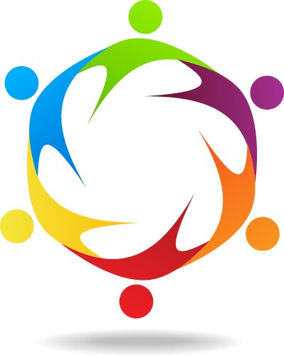Union symbol cartoon Royalty Free Vector Image