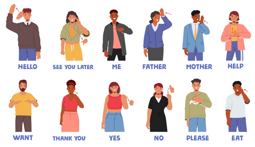 Asl Signs Vector Images (over 610)