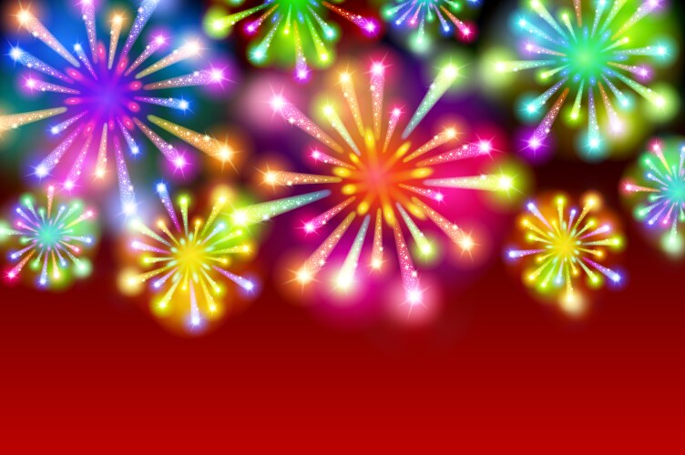 Fireworks set Royalty Free Vector Image - VectorStock