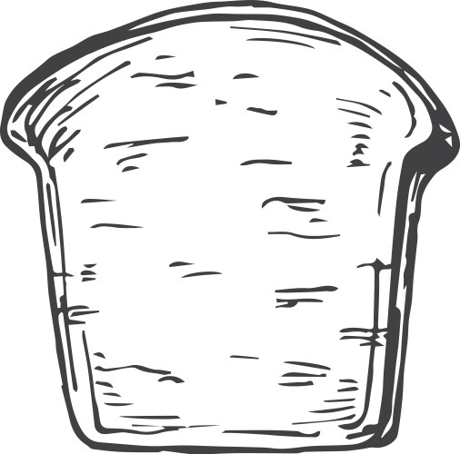 Sandwich food line art hand drawing technique Vector Image