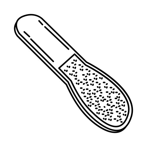 Exfoliating scrub icon doodle hand drawn Vector Image