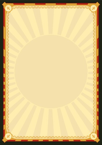 Vintage blank circus poster sign Royalty Free Vector Image